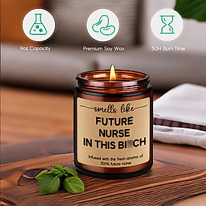 GSPY Nurse Candle - Future Nurse Gifts, Funny Nurse Gifts for Women, Nursing School Gifts, Nursing Student Gifts - Nursing School Acceptance, Christmas, Birthday, Graduation Gifts for Nurse