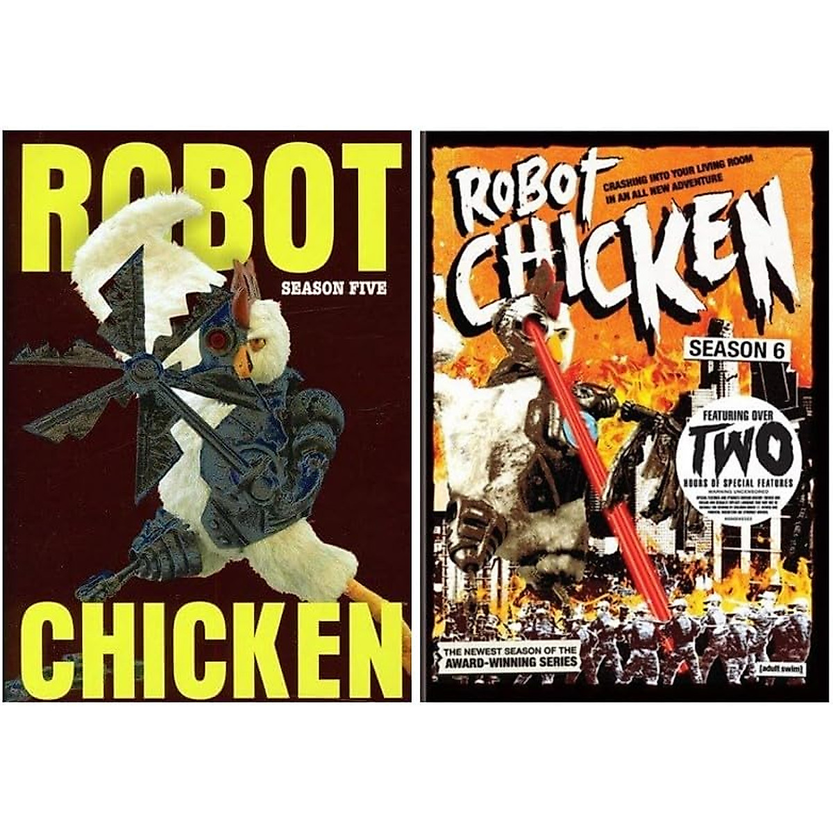 Robot Chicken: The Complete Series Fifth & Sixth Season 5 and 6 [DVD, 4-Disc Set, 2-Pack] Region 1/A