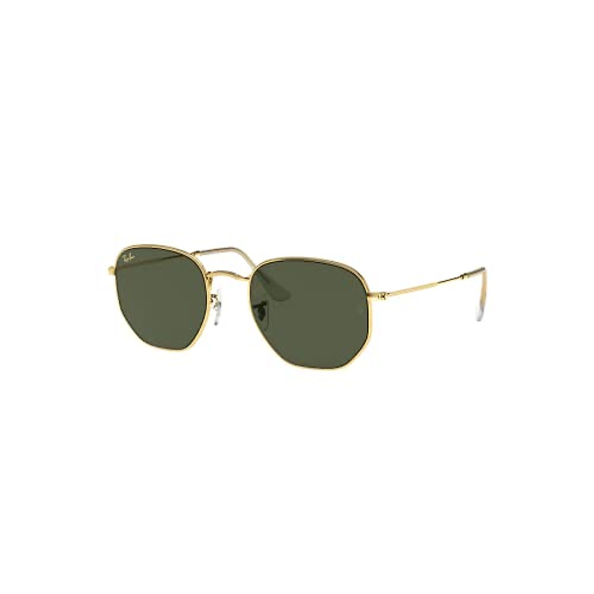 Ray-Ban RB3548 919631 51MM Legend Gold/Crystal Lens G-15 Green Hexagonal Sunglasses For Men For Women + Bundle with Designer iWear Kit