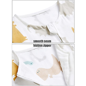 ililmmoe Baby Sleep Sack with Feet Muslin Original Cotton Sleeping Bag Wearable Blankets Non Sleeves 6months-4Y