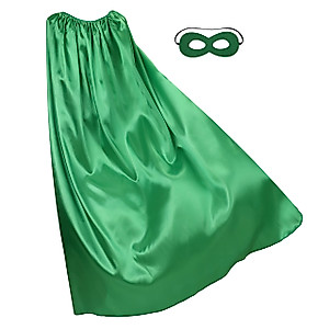 DONGYICS Unisex Adults DIY Capes Superhero Costume for Women and Men (Green, Large)