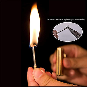 BOLLAER New Match Metal Matchstick Gift Outdoor Fire Starter Waterpoof Survival Gear Hiking Match Lighter Fire Starter Keychain