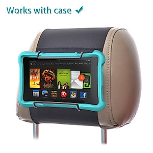 Car Headrest Holder WANPOOL Car Headrest Mount for Kindle Fire Tablet 7Inch / Fire HD 8 / Fire HD 10 / Kindle Fire HD 7Inch and Other Tablets, Black