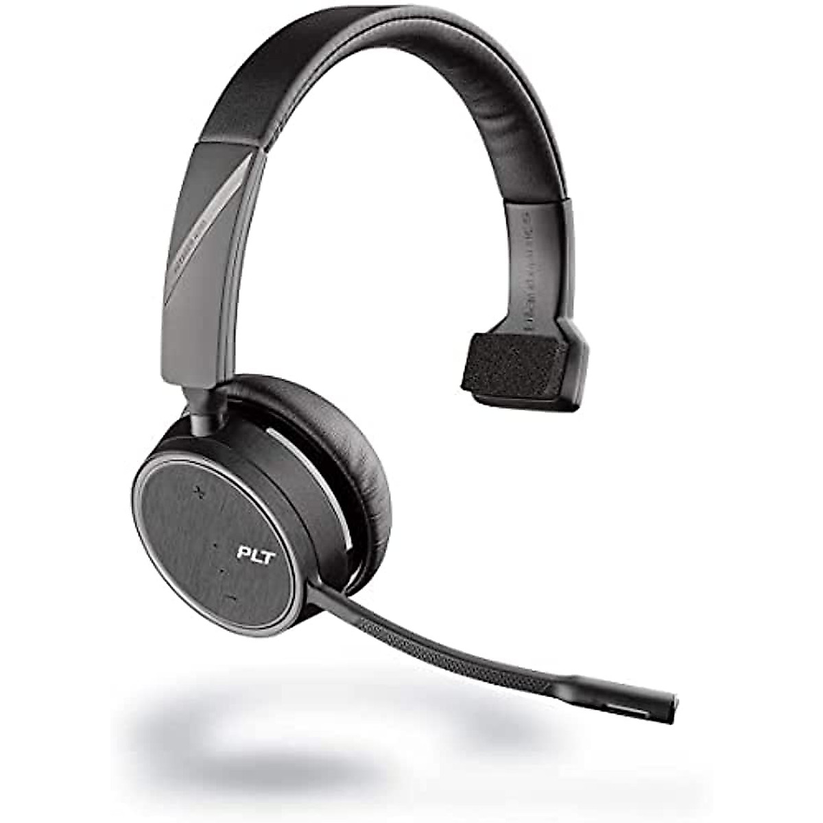Plantronics - Voyager 4210 Office with Two-Way Base USB-A (Poly) - Bluetooth Single-Ear (Monaural) Headset - Connect to PC, Mac, & Desk Phone-Noise Canceling-Works with Teams (Certified), Zoom & more