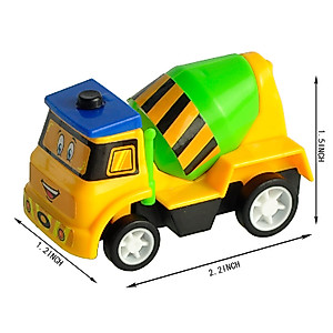 JOYIN 24 Pcs Prefilled Easter Eggs 3.2'' with Toy Cars, Pull Back Construction Vehicles and Mini Truck Toy Kit Set for Kids Boys Easter Theme Party Favor, Easter Eggs Hunt and Basket Stuffers Filler