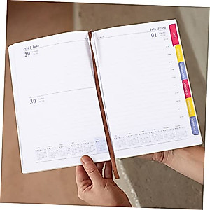 Ciieeo 2pcs 2024 Agenda Book 2024 weekly notebook spiral calendar planner weekly monthly planner monthly life planner goal planner spiral notepads planner book Paper manual portable Work