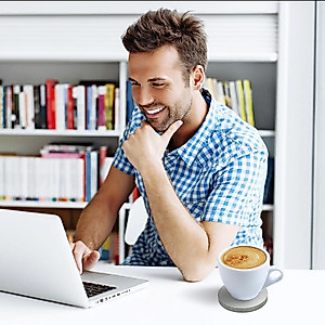 Dxspoeny 6 Pieces Water Absorbent Diatomite Coasters,Diatomaceous Earth Kitchen Soap Dish,Diatomaceous Earth Soap Holder for Kitchen Bathroom Counter(Rectangle, Square, Round)