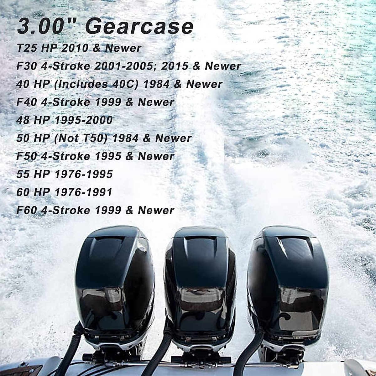 Boatman 10 5/8x12,10 3/8x13,10 3/8x14,10 1/4x14 Boat Propeller fit Yamaha Outboard Engine 20-60 Hp,13 Spline Tooth,RH