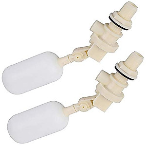 PIVBY 1/2" Float Ball Valve Shut Off for Stainless Steel Automatic Waterer Bowl Horse Cattle Goat Sheep Pig Dog Water Trough Farm Supplies Livestocktool 2 Pack