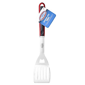 Kingsford Grill Tools Stainless Steel BBQ Spatula with Red & Black Handle| Classic Grill Spatula | Stainless Steel Grilling Tools Spatula| Kingsford Spatula for BBQ Grilling