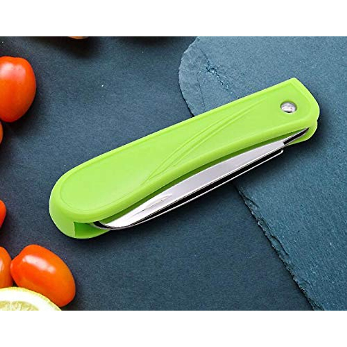 WOIWO 1PCS Stainless Steel Fruit Knife Portable Mini Household Fruit Knife Multi-purpose Folding Fruit Knife