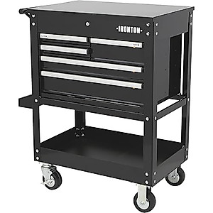 Ironton 30in. 5-Drawer Mechanic's Tool Cart - 33-7/8in.L x 17-5/8in.W x 39-1/8in.H, 700-Lb. Capacity