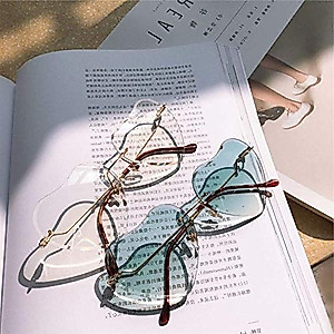 Dollger Clear Heart Sunglasses for women Rimless Heart Shaped Glasses Clear Love Frame Fun for Taylor Valentines Bachelorette Party