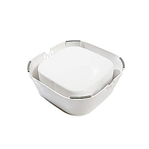 All Fur You Dog Water Bowl Splash Proof Anti Spill Slow Feeder Dish Cat Water Bowl No Slip Dispenser 35oz (1L) Drinking for Dogs Cats In Car Crate Safe Portable Pet Bowl Travel Dog Bowls Small Non Tip