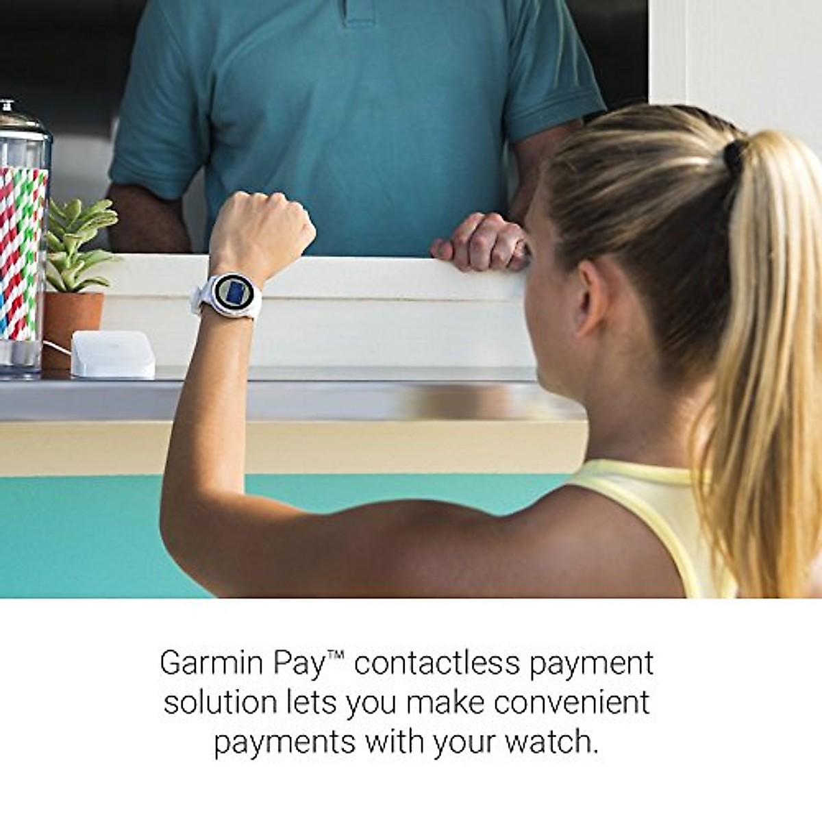 Garmin Vivoactive 3 GPS Smartwatch with Built-in Sports Apps - Black/Silver (Renewed)