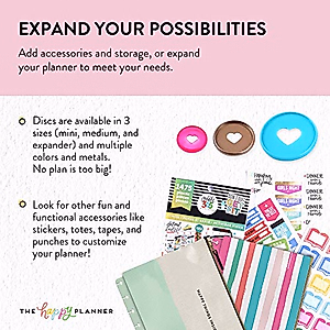 me & my BIG ideas Punch - The Happy Planner Scrapbooking Supplies - 9 Hole Paper Punch For Disc-Bound Planners - Punch Your Own Paper To Include In Your Planner - Classic Size