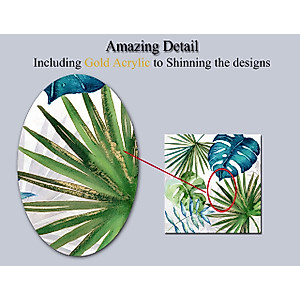 Artmaple Paint by Number for Adults Beginner Kids CANVAS ONLY, Ideal Gift Choice for Birthday,Anniversary or Any Festival. DIY Acrylic for Decor Canvas Roll (16x16inch, Tropical)