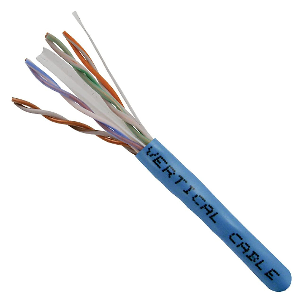 Vertical Cable Cat6, 550 MHz, UTP, 23AWG, Solid Bare Copper,1000ft, Bulk Ethernet Cable - 060 Series, Blue