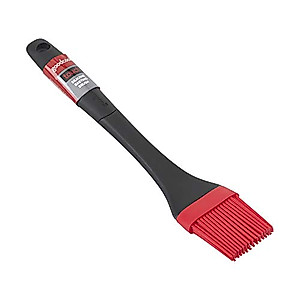 GoodCook BPA-Free Silicone Basting Brush with Non-Slip Handle, Red/Black