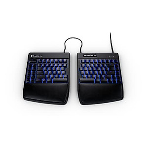 KINESIS USB GAMING Freestyle Edge RGB Split Mechanical Keyboard (MX Blue)