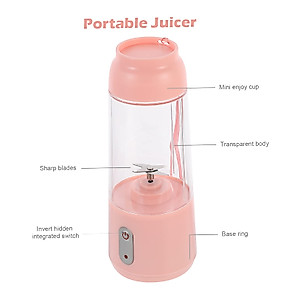 Holibanna 1 Set multifunctional juicer cup individual juicer cup blender shake mixer mini blender USB orange juicer maker travel Stainless steel portable machine