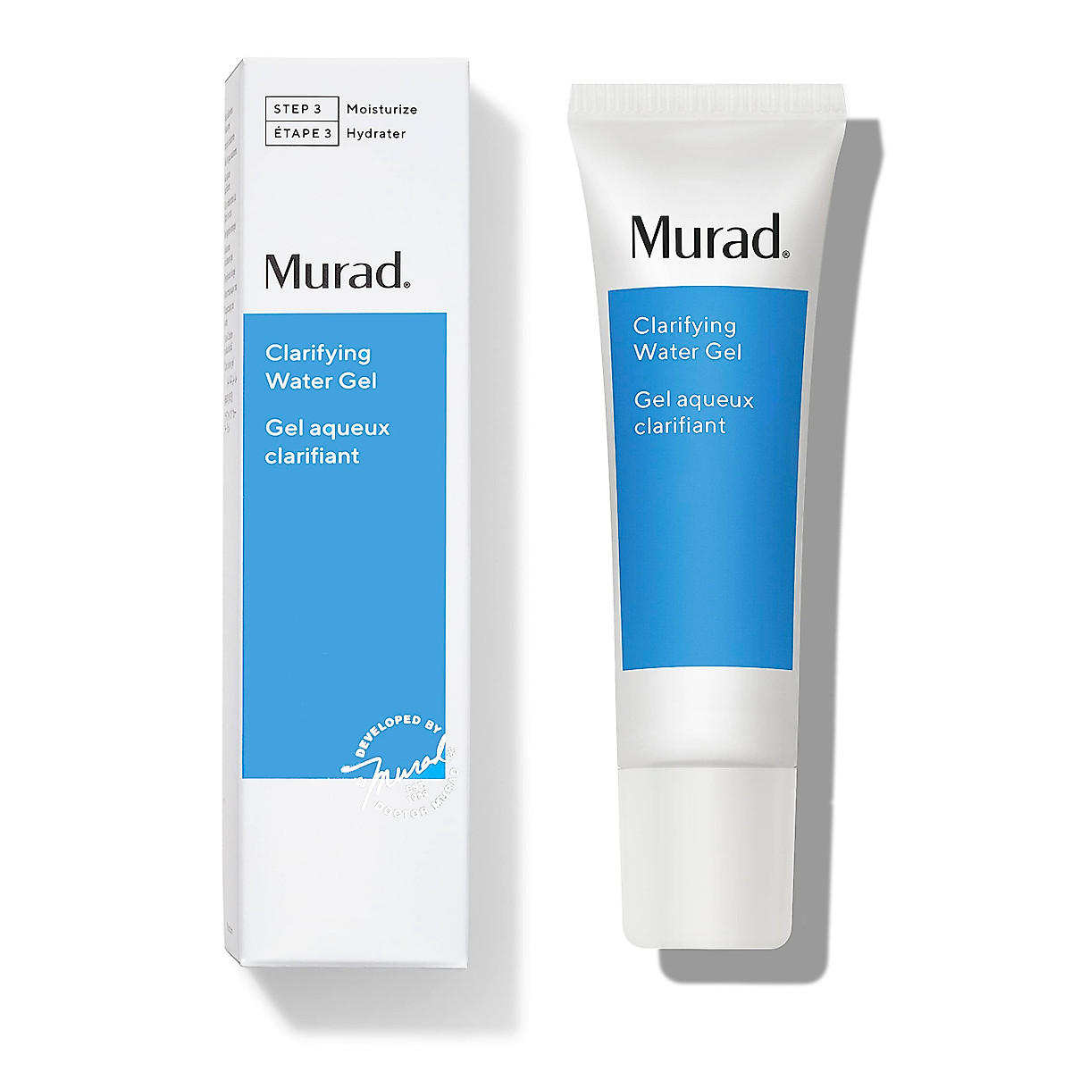 Murad Clarifying Water Gel - Non-Comedogenic Light Gel Moisturizer for Face, Neck & Chest - Facial Skin Care Product Hydrates with Non-Greasy Finish, 2 Fl Oz