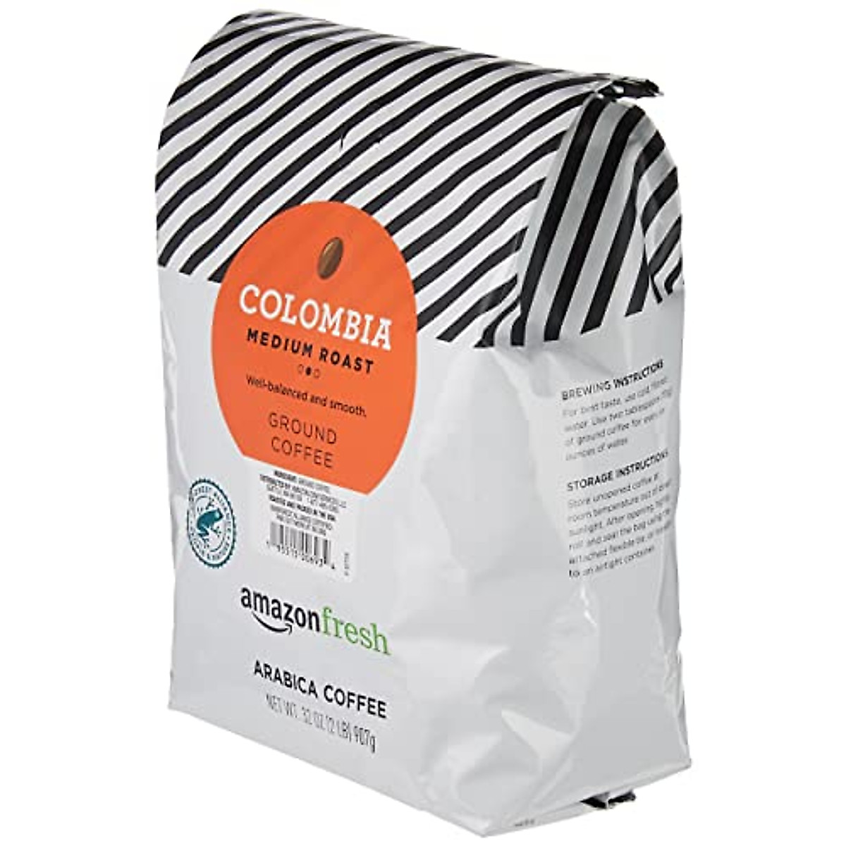 AmazonFresh Colombia Ground Coffee, Medium Roast, 32 Ounce