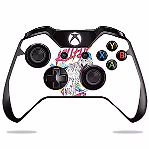 MightySkins Skin Compatible with Microsoft Xbox One or One S Controller - Skater Wolf | Protective, Durable, and Unique Vinyl wrap Cover | Easy to Apply, Remove, and Change Styles | Made in The USA