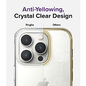 Ringke Fusion Matte [Anti-Fingerprint Technology] Compatible with iPhone 14 Pro Case, Translucent Smudge Proof Protective Sturdy Shockproof TPU Bumper Phone Cover for Women, Men - Matte Clear