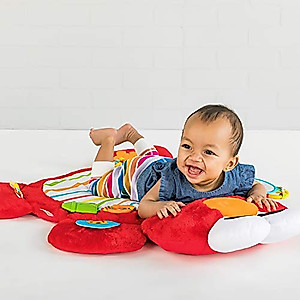Bright Starts Sesame Street Tummy-Time Elmo Prop Mat, Ages 0-12 Months