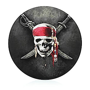Pirate Skull Cutting Board Tempered Glass Chopping Board for Kitchen Hotel