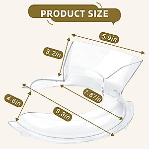 𝙐𝙥𝙜𝙧𝙖𝙙𝙚𝙙 KN1PS Mixer Pouring Shield with Snap Fit For Splash Guard Accessory of Kitchen 4.5&5 Quart Tilt-Head Stand Mixers or Kitchen Mixer Bowl,Replace W11298367 W11312468
