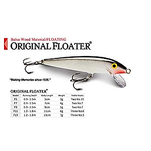 Rapala Original Floater 11 Fishing Lure (Blue)