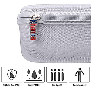 Khanka Hard Travel Case Replacement for Brother P-Touch PT-D210 PTD220 Home/Office Everyday Label Maker, Case Only (White)