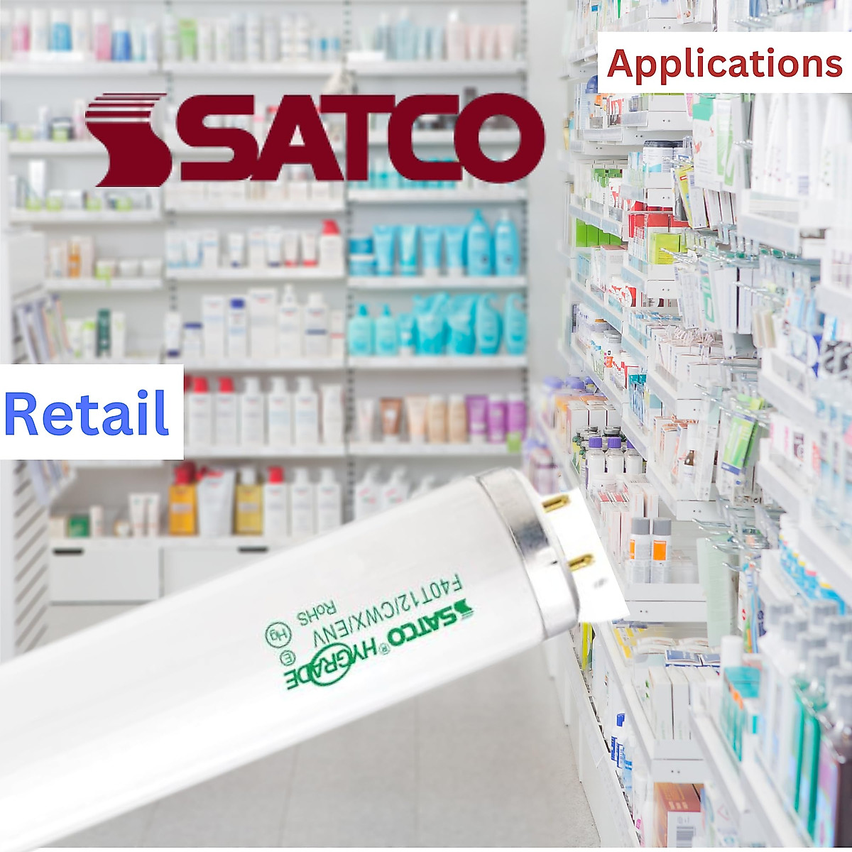 Satco S6638 F40T12/DX/HYGRADE; 40 Watt; T12; Fluorescent; 6500K Day Light; 90 CRI; Medium Bi Pin Base (30 Pack)