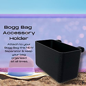 FRESHe BAGLETS – Key Holder – Organizer Compatible with Tote Bags – Tote Bag Charm Accessory – Compatible with Bogg Bags, Simply Southern & Others – Made in USA - Black