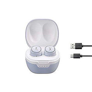 Altec Lansing Nanobuds - Truly Wireless Earbuds with Charging Case, TWS Waterproof Bluetooth Earbuds with Touch Controls for Travel, Sports, Running, Working (ICY)