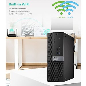 Dell OptiPlex 5040 SFF Desktop Computer Intel PC Quad Core i7-6700 3.40GHz up to 4.0GHz 16GB Ram 256GB NVMe M.2 SSD Built-in WiFi & Bluetooth HDMI Wired Keyboard and Mouse Windows 10 Pro (Renewed)