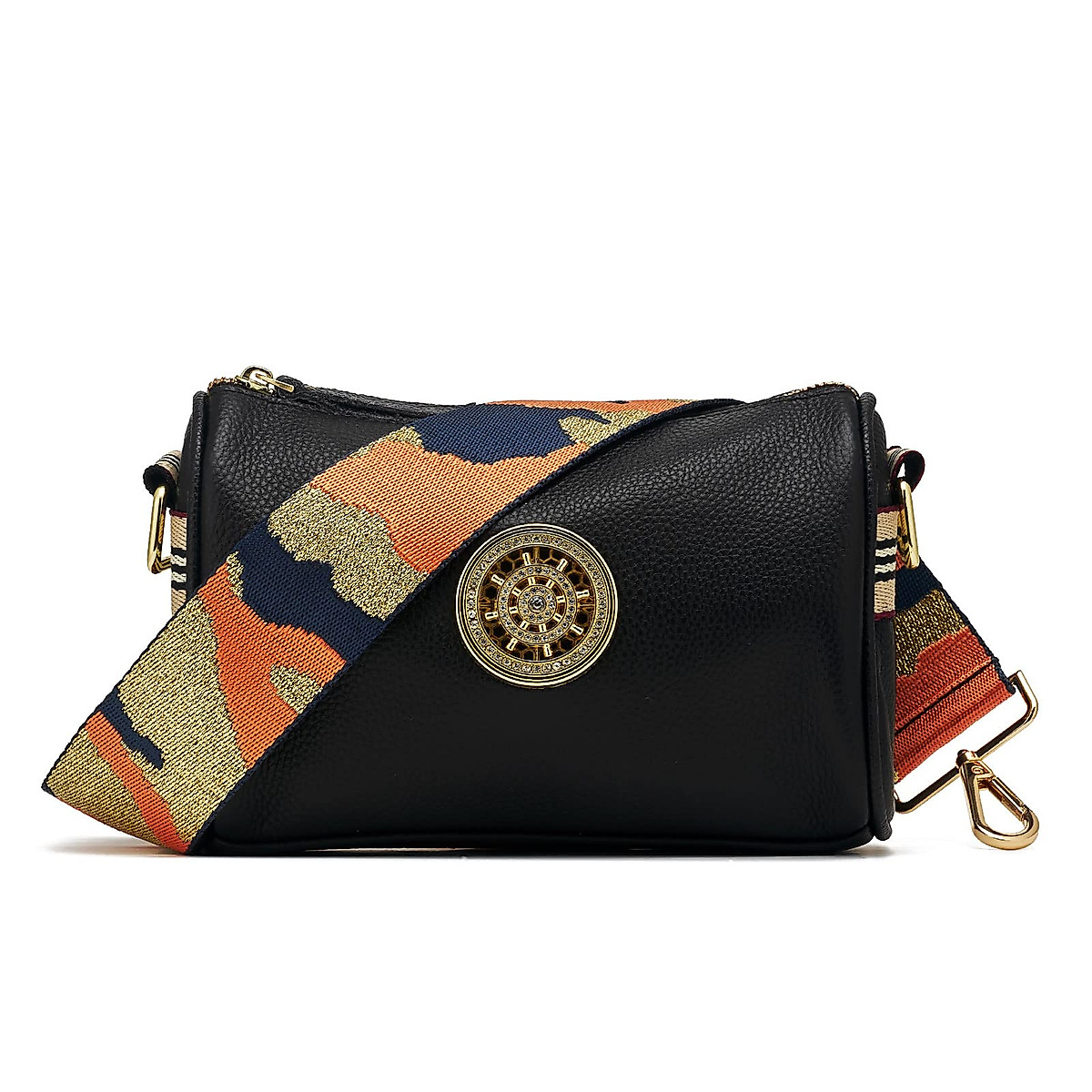 DOAPMLL Wide Purse Straps Replacement Adjustable Crossbody Gold Hardware Canvas Shoulder Strap For Women (5CM, Leopard05)