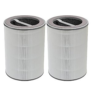 PUREBURG Replacecment Filter Compatible with WYZE Smart Air Purifier,2-Pack H13 HEPA 4-Stage Filtration Activated carbon 2-in-1 Air Clean Dust VOCs