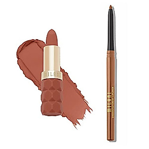Milani Color Fetish Lipstick and Understatement Lipliner Bundle - Tease & Cafe Au Lait