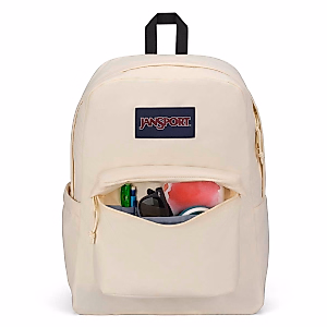 JanSport SuperBreak Plus Backpack with Padded 15-inch Laptop Sleeve and Integrated Bottle Pocket - Spacious and Durable Daypack for Work and Travel - Coconut