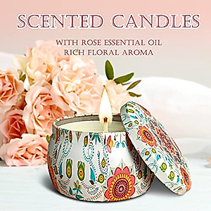 TEECOO,Scented Candles Gift Set, 4 Pack Aromatherapy Candle, Stress Relief Gifts for Women,25hBurning, Candles for Home Scented, Ideal for Birthday, Christmas, Thanksgiving, Mother's Day