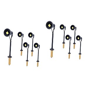 DOITOOL 10 Pcs Model Landscape Spotlight Miniature Spotlight Model Mini House Decoration Led Stuff Glow Accessories Mini Spotlight Models Vintage Lantern Railroad Light Model Scene Decor
