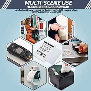 CR80 Cleaning Cards, Dual Side Card Reader Cleaner, POS Swipe Terminal Cleaning Cards CK-CR80 (50pcs)