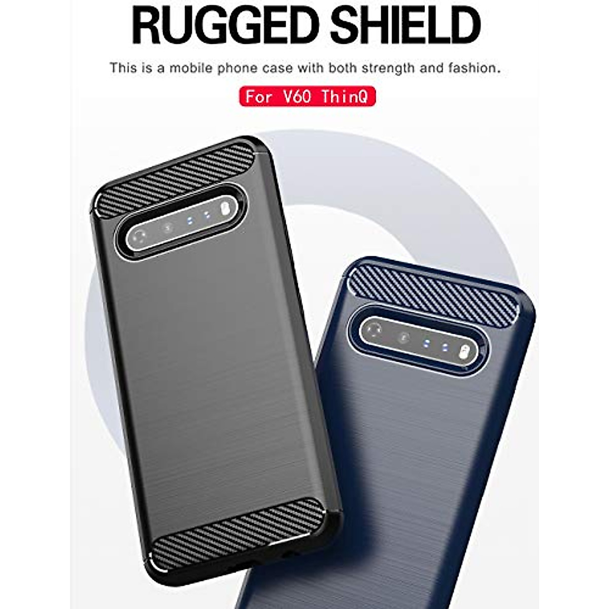 DONGDEAR for LG V60 ThinQ Case Slim,LG V60 Phone Case, Ultra [Slim Thin] Flexible TPU Scratch Resistant Rubber Soft Skin Shockproof Protective Cases Cover for LG V60 ThinQ (Brushed Black)