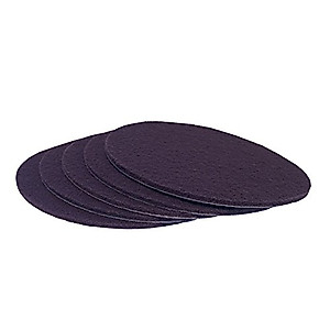 11 Inch Non Woven Surface Conditioning Discs (Maroon, 5 Pack)