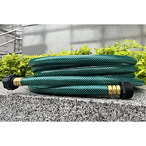 1/2 Inch Garden Hose 15FT, Boat Hose, Flexible & Durable, with 3/4" Solid PVC Male to Female Fitting for Household, Outdoo