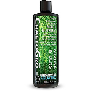 Brightwell Aquatics Chaeto GRO - Multi-Nutrient Supplement for Chaetomorpha Growth in All Marine Aquariums, 250 ML