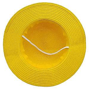 Straw Hat Halloween Madelin Hat Cos Performance Props Costume Party Yellow Strawhats with String Beach Hats Pirate Anime Fans Cap Men Women Youth Decorations